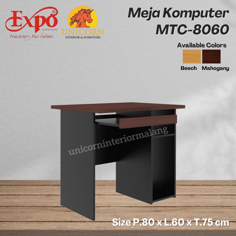 Meja Komputer Expo Type MTC-8060 - Mahogany