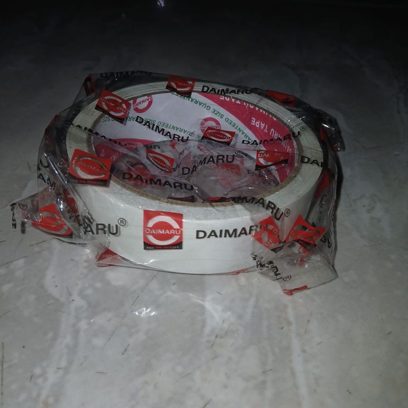 ISOLASI SELOTIP LAKBAN DOUBLE TAPE BOLAK-BALIK 1" DAIMARU