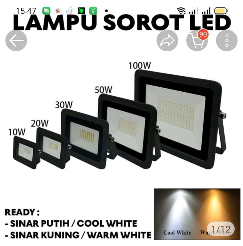 LAMPU SOROT LED 50W WANDI - TOKO AMANAH 2
