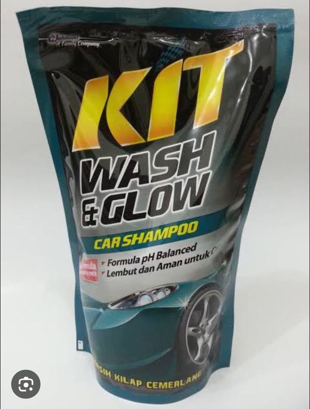 kit wash n glow car shampoo