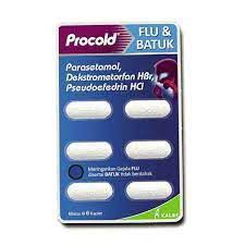PROCOLD Flu dan Batuk / Strip isi 6 tablet