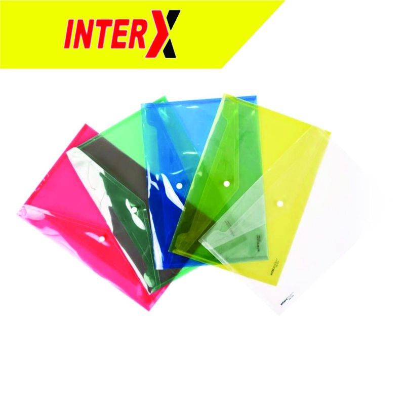 Stopmap Plastik Folio dengan kancing