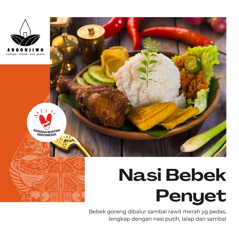 Nasi Bebek Penyet
