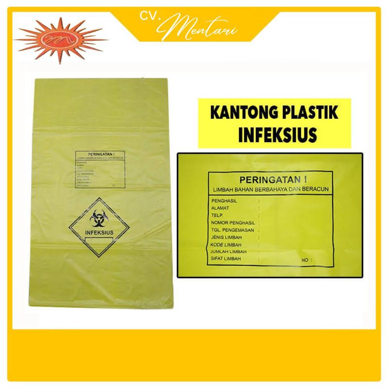 KANTONG PLASTIK LINEN INFEKSIUS BESAR (KUNING)