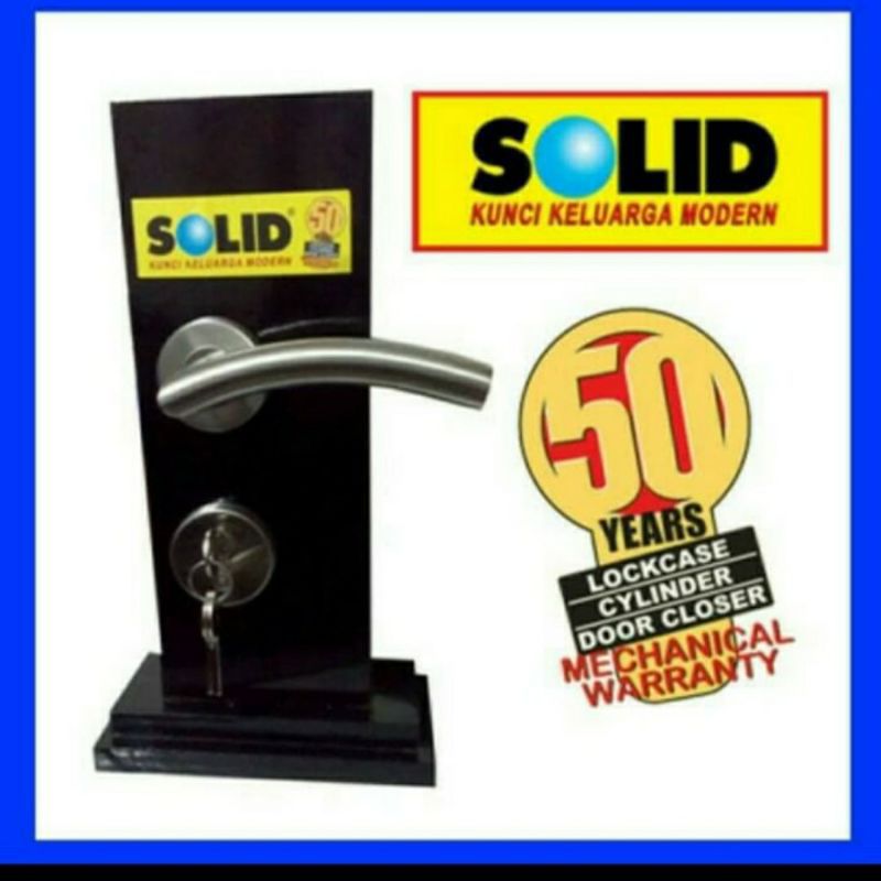 HANDLE PINTU SOLID HRE 61.44 KUNCI PINTU 1 SET KOMPLIT