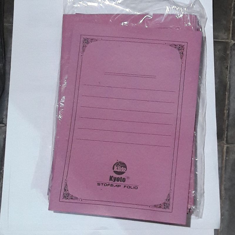 Stop Map Kertas Pink