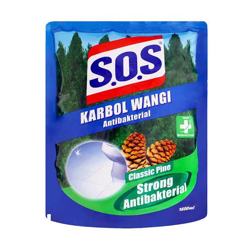pembersih lantai karbol wangi classic pine 1600 ml