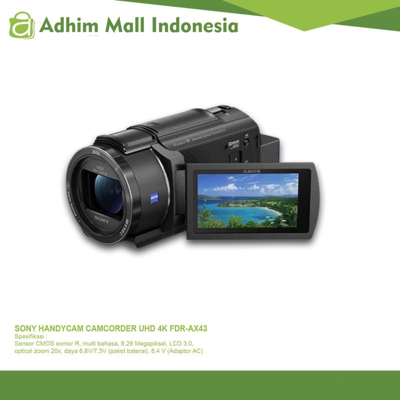 SONY HANDYCAM CAMCORDER UHD 4K FDR0AX43