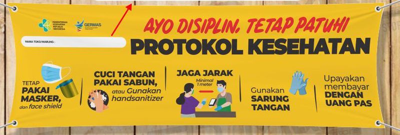 Spanduk 3x1 m