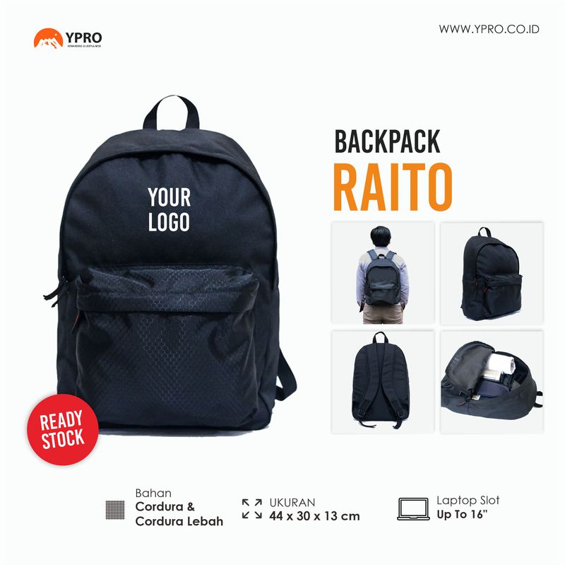 Backpack Tas Ransel Raito (Ready Stock)