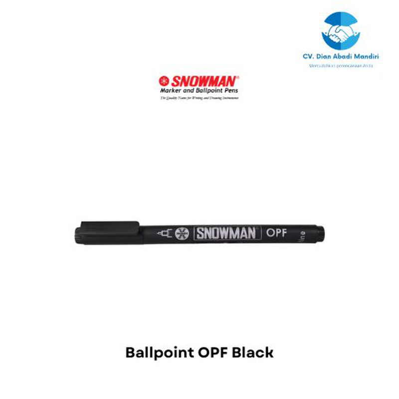 Ballpoint OPF Black Snowman