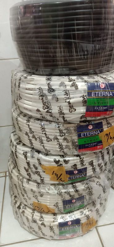 Kabel Listrik (Kabel NYYHY Uk.2x1,5 serabut rambut tembaga isi 2)