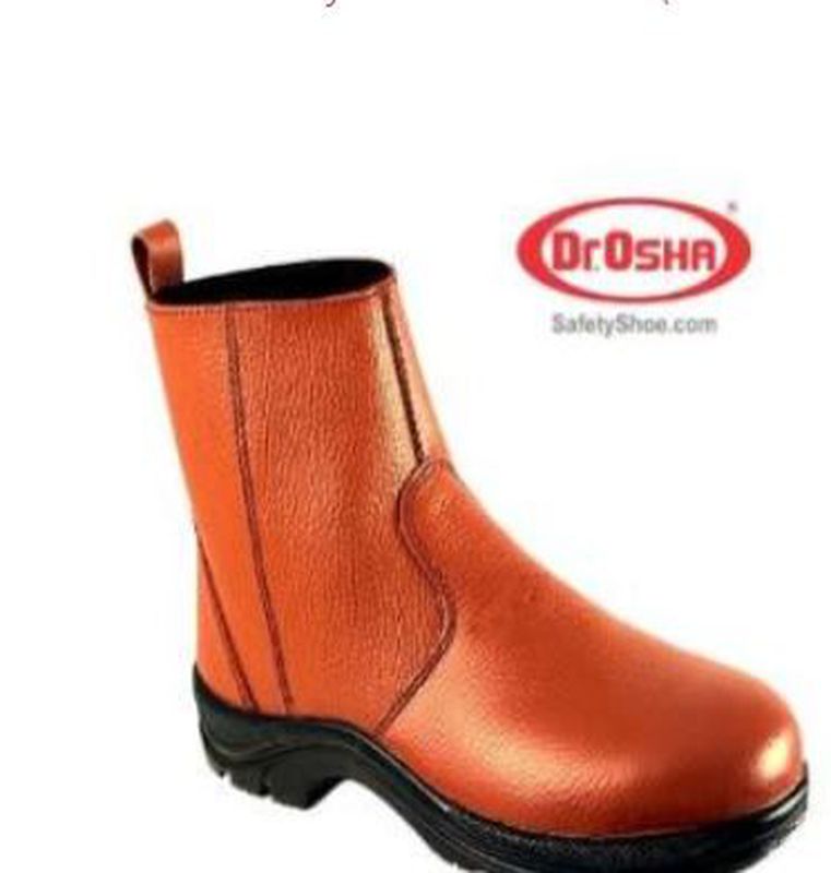 DR. OSHA COZY ZIP ANKLE BOOT - 2298 - COKLAT - DR.OSHA SAFETY SHOES