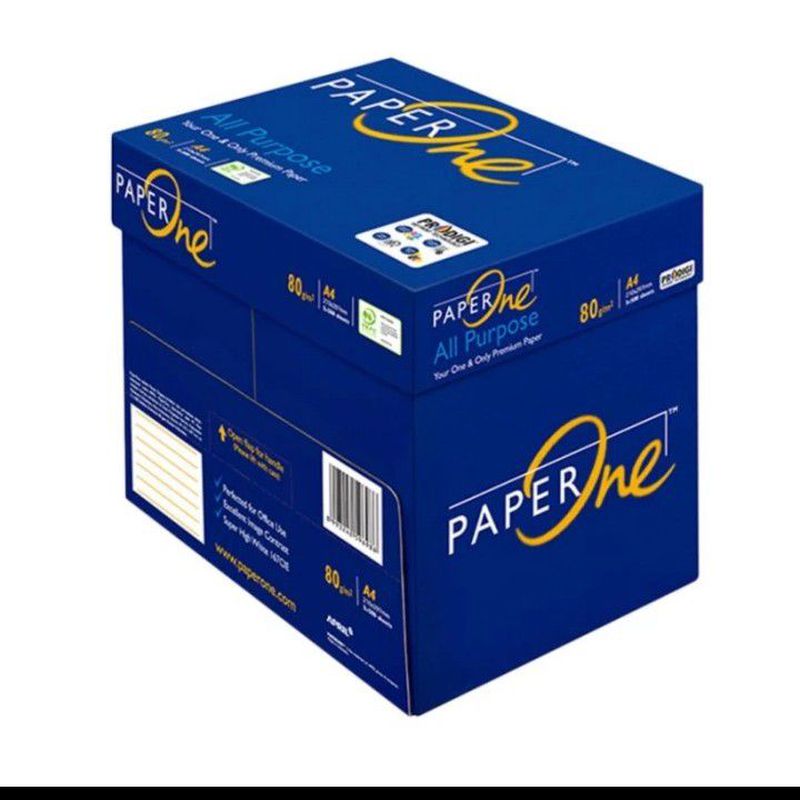 PaperOne Kertas A4 80gr All Purpose 1 Box (2500 lembar) Kertas HVS