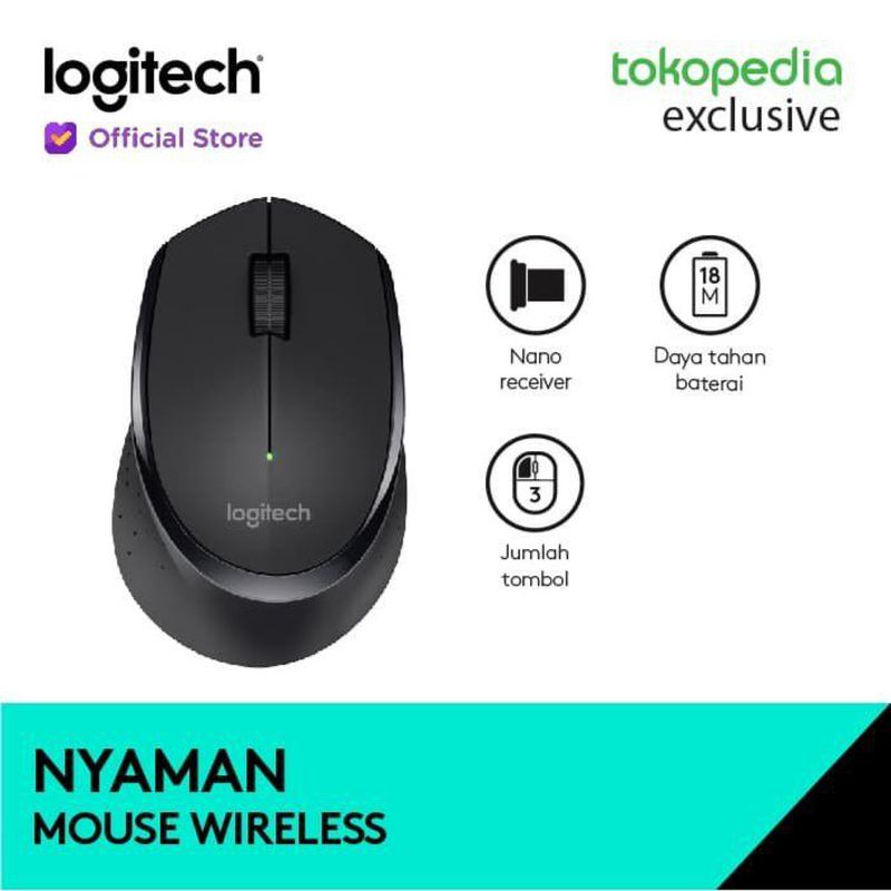 Mouse Logitech M275 Wireless Black