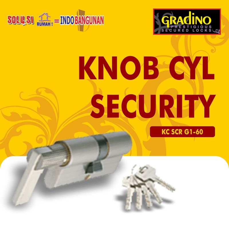 GRADINO - KNOB CYL SECURITY KC SCR G1-60/ CYLINDER/ KNOB CYLINDER