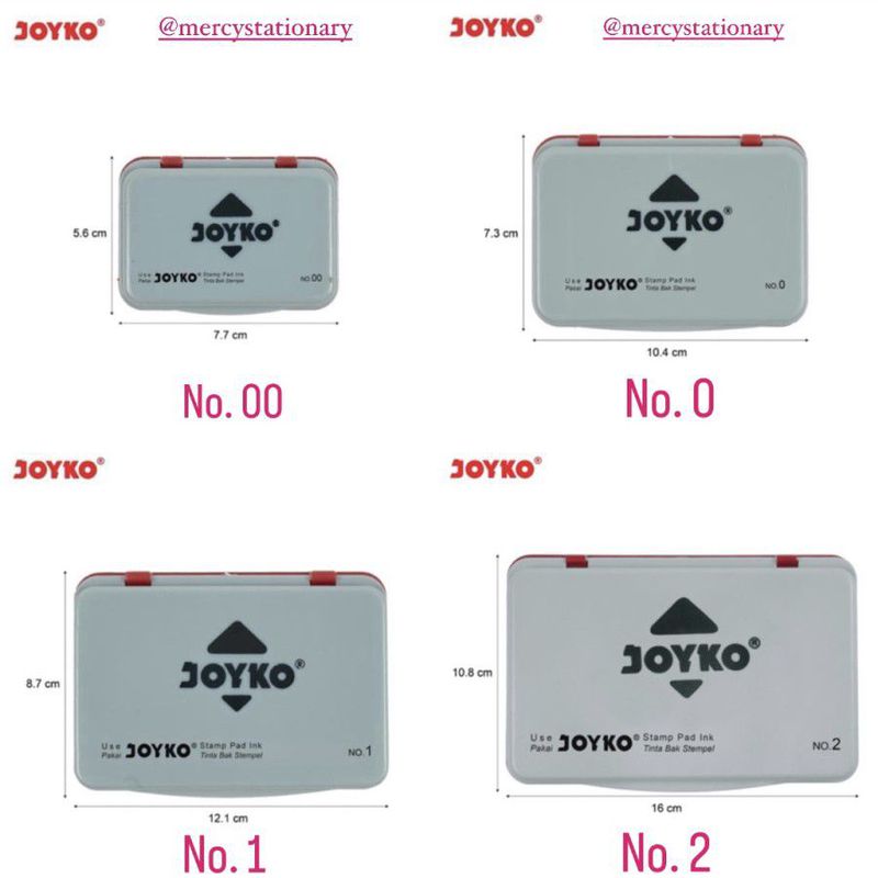 Bantal Stempel Joyko - No 1