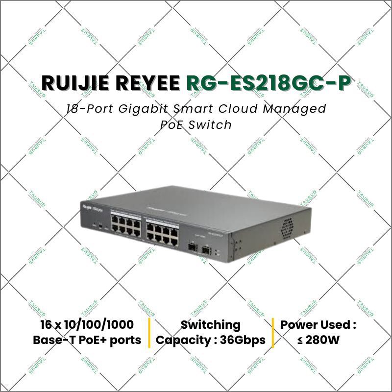 Ruijie Reyee RG-ES218GC-P 18-Port Gigabit Smart Cloud Managed PoE Switch