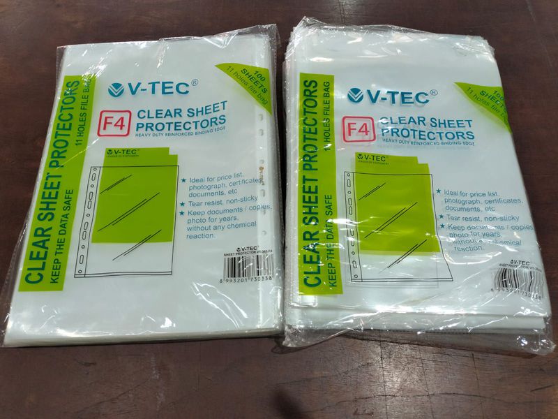 plastik sheet protektor