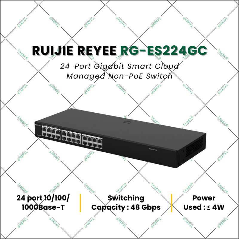 Ruijie Reyee RG-ES224GC Switch Cloud Manage 24-Port Gigabit Non-PoE