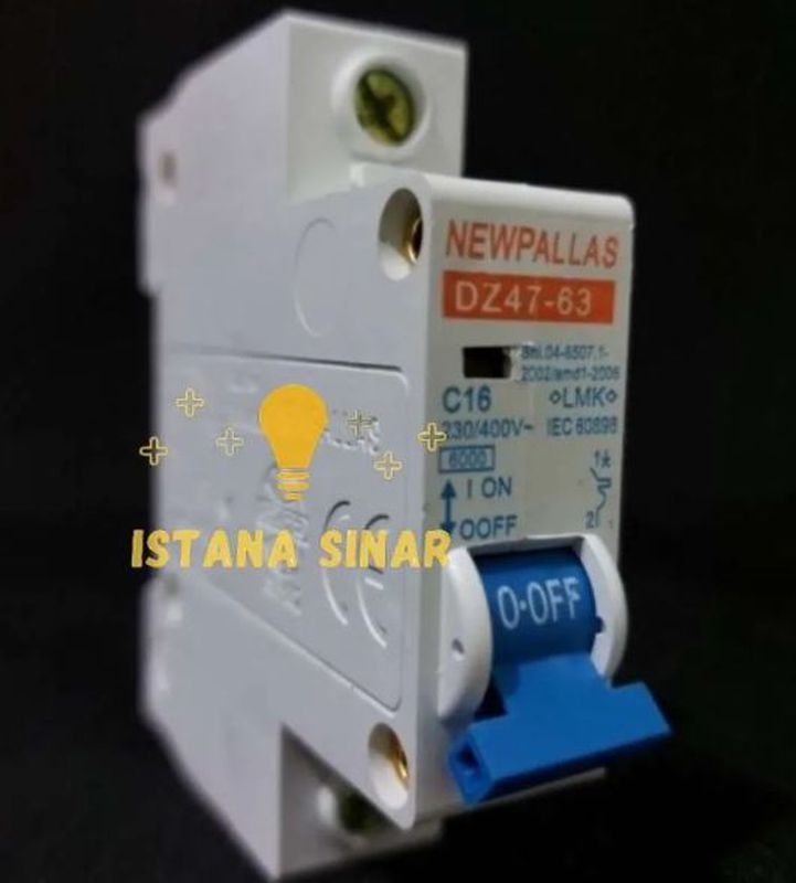 NCB new pallas 10A Ampere MCB amper sekring sikring phase