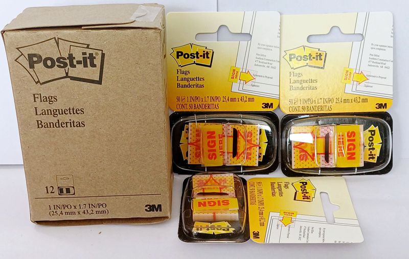 POST-IT SIGN HERE 3M/POST-IT SIGN HERE 680-9 3M - Kuning