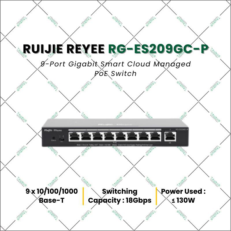 Ruijie Reyee RG-ES209GC-P 9-Port Gigabit Smart Cloud Managed PoE Switch