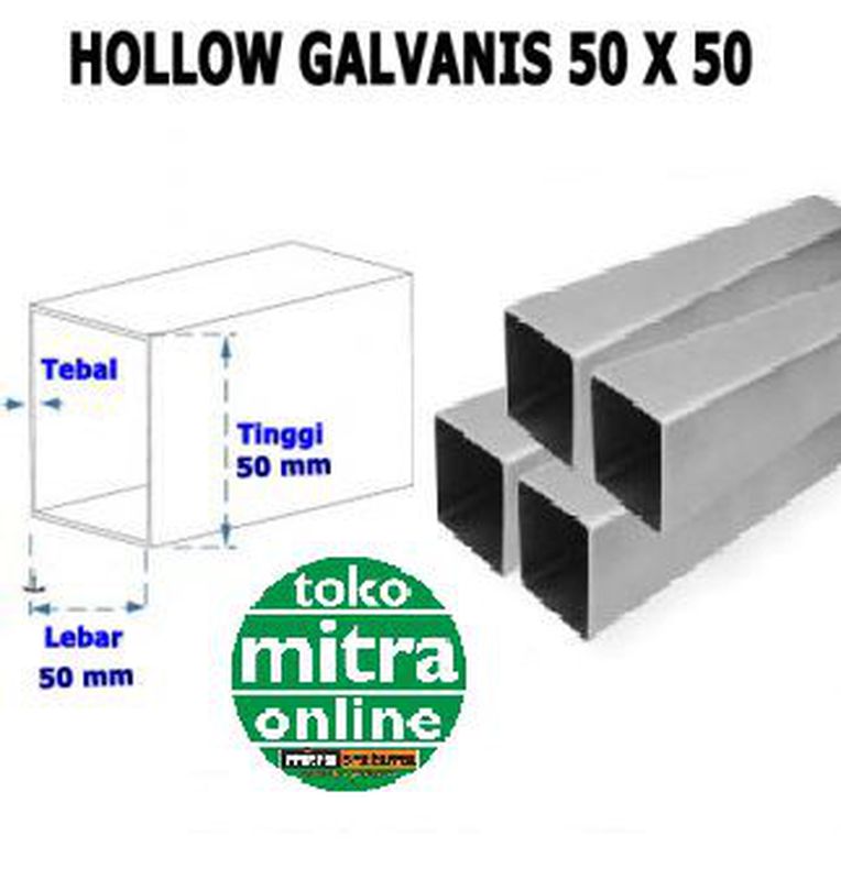Besi Hollow 50X50 mm