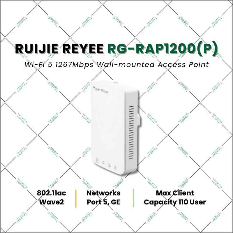 Ruijie Reyee RG-RAP1200(P) Reyee Wi-Fi 5 1267Mbps Wall-mounted Access Point