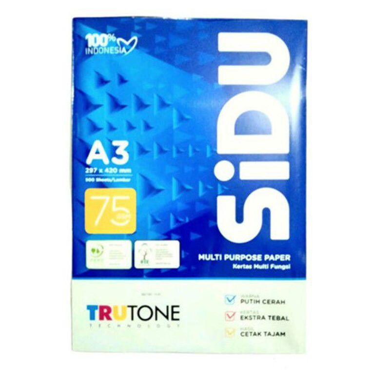 Kertas HVS A3 Sinar Dunia 75 gsm