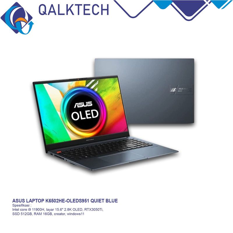 ASUS LAPTOP K6502HE-OLEDS951 QUIET BLUE
