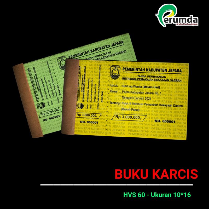 BUKU KARCIS BESAR (1/4 FOLIO)