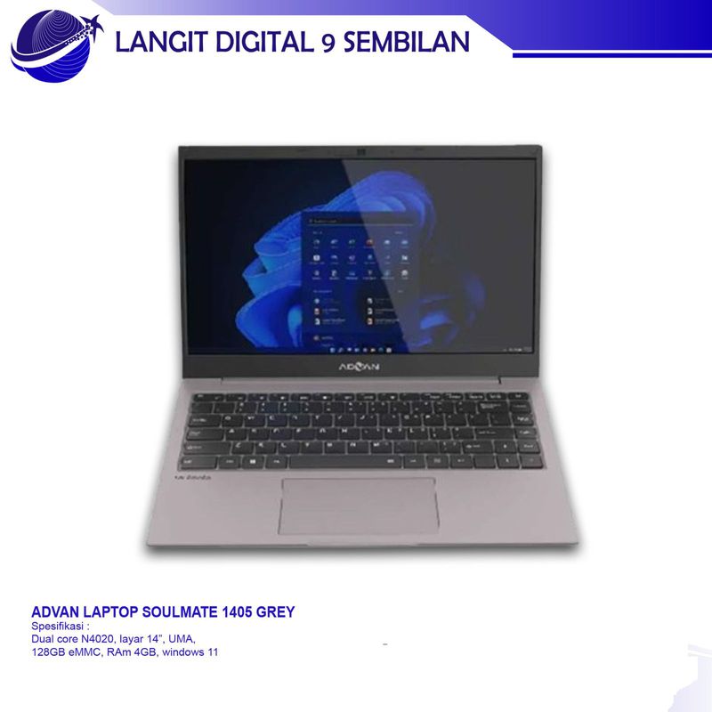 ADVAN LAPTOP SOULMATE 1405 GREY