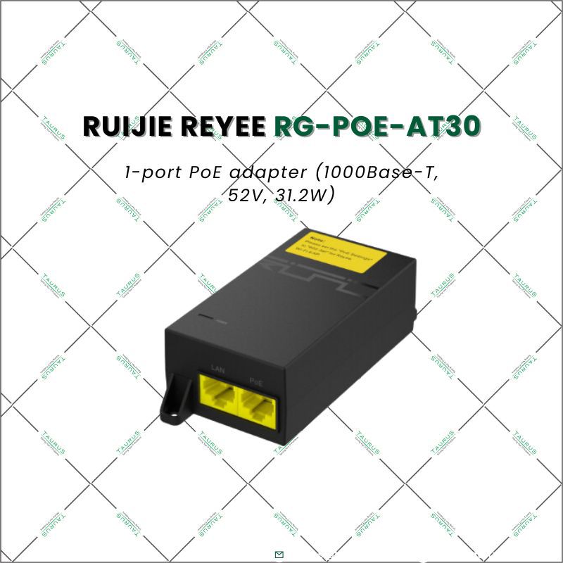 Ruijie Reyee RG-POE-AT30, 1-Port PoE Injector (1000Base-T, 52 V, 31.2 W)