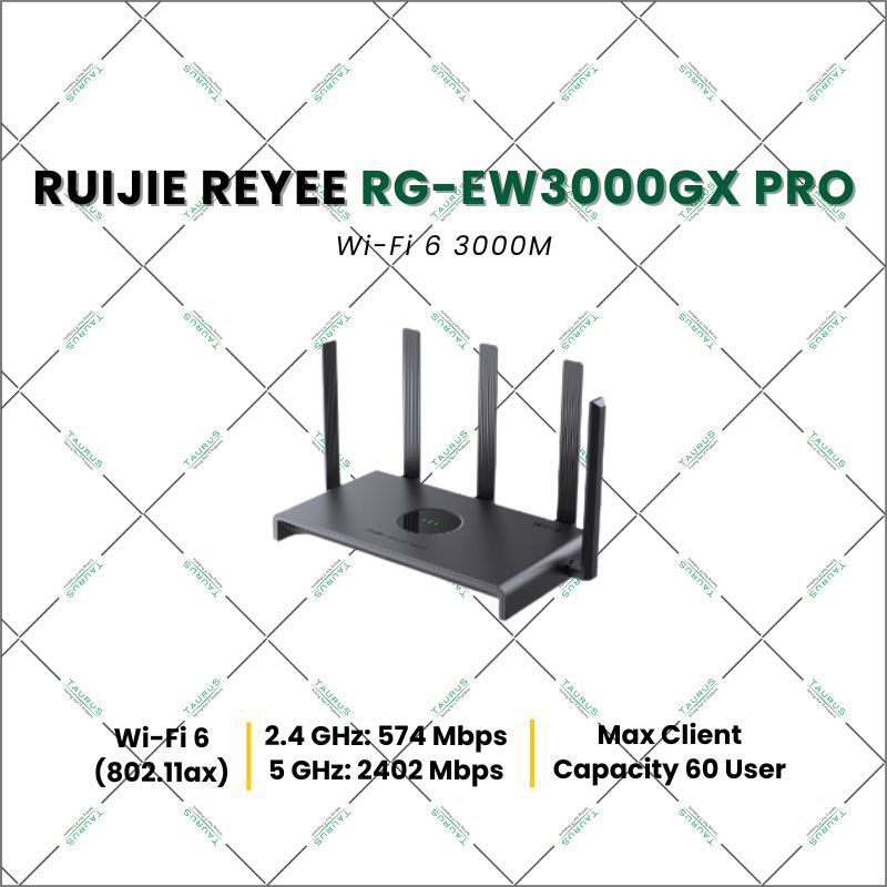 Ruijie Reyee RG-EW3000GX PRO 3000M Wi-Fi 6 Dual-band Gigabit Gaming Router