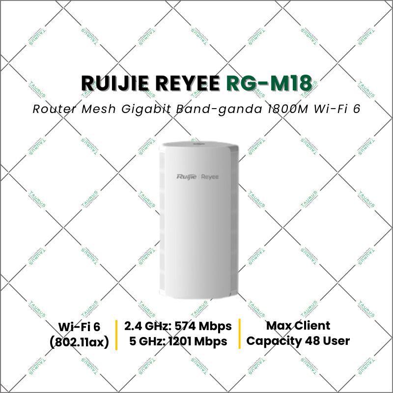 Ruijie Reyee RG-M18 Router Mesh Gigabit Band-ganda 1800M Wi-Fi 6