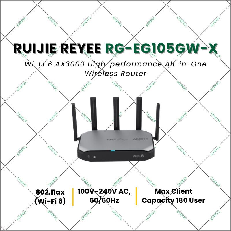 Ruijie Reyee RG-EG105GW-X Wi-Fi 6 AX3000 High-performance All-in-One Wireless Router
