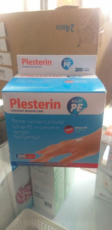 Plesterin PE bulat 200 strip - Putih