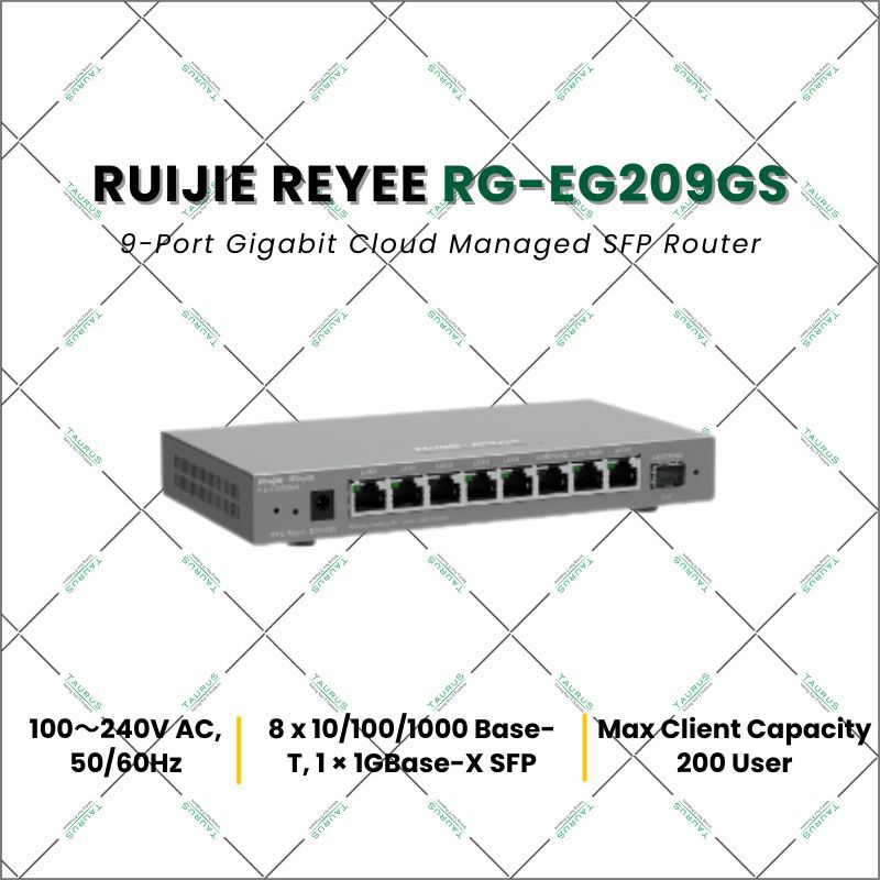 Ruijie Reyee RG-EG209GS Reyee 9-Port Gigabit Cloud Managed SFP Router