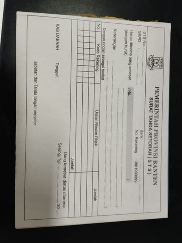 Surat Tanda Setoran