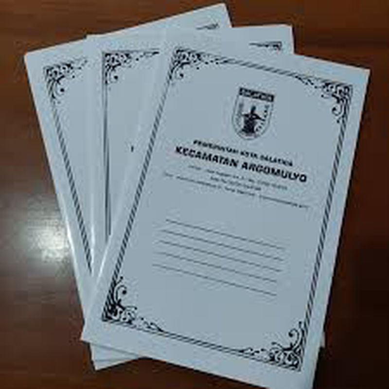 Map kertas HVS cetak Custom