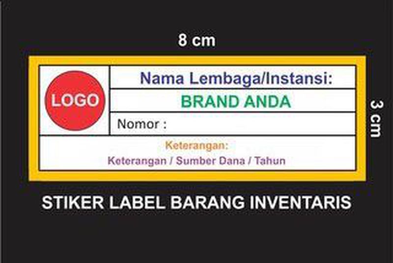 Cetak Label Inventaris
