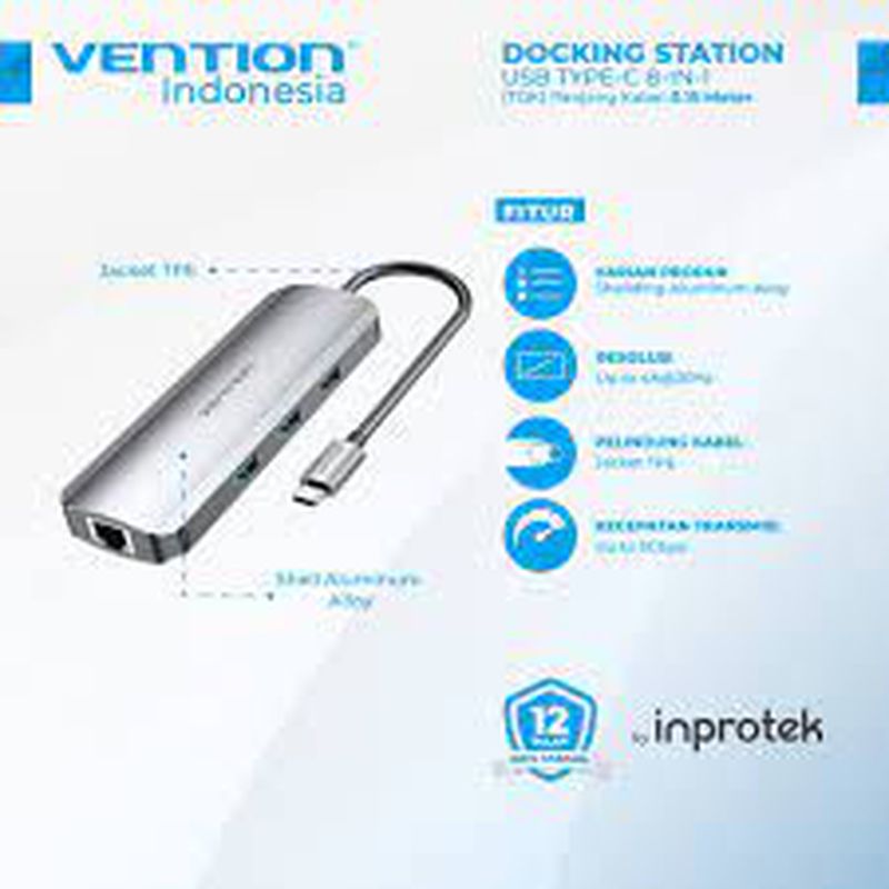 Vention Adapter Type-C to HDMI Thunderbolt USB Hub Docking Station