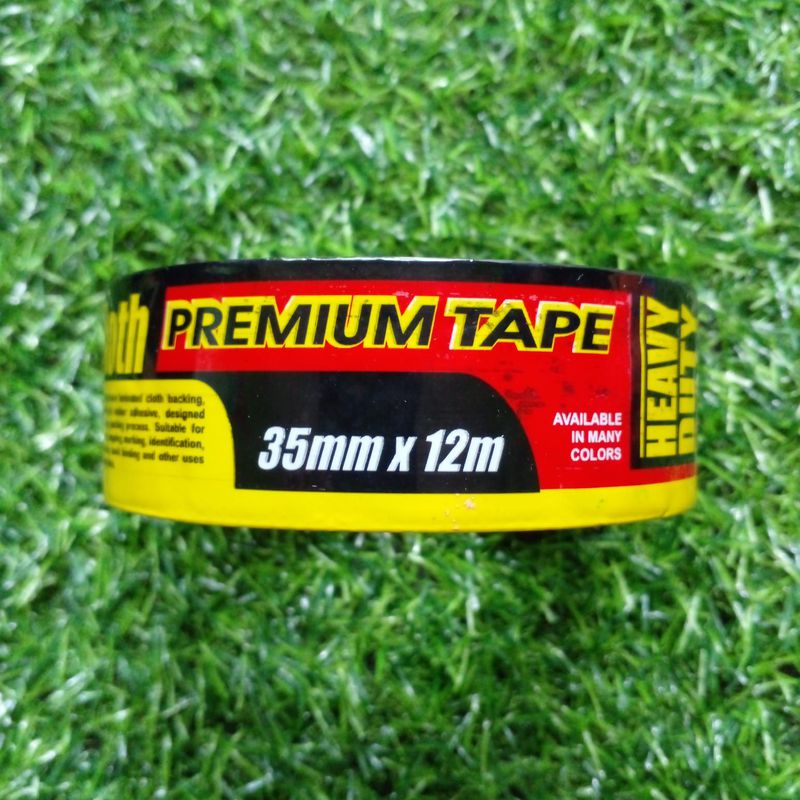 Cloth Premium Tape / Lakban Hitam Nachi Tape 35 mm x 12 mm