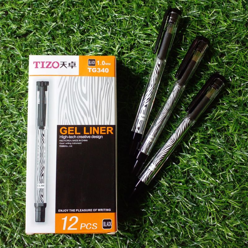 Pena Gel Hitam Tizo Liner TG340 1,0 mm