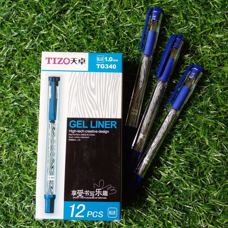 Pena Gel Biru Tizo Liner TG340 1,0 mm
