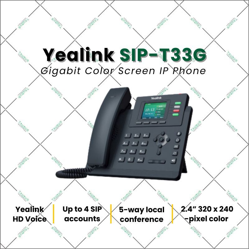 Yealink SIP-T33G High Performance Gigabit Color Screen IP Phone