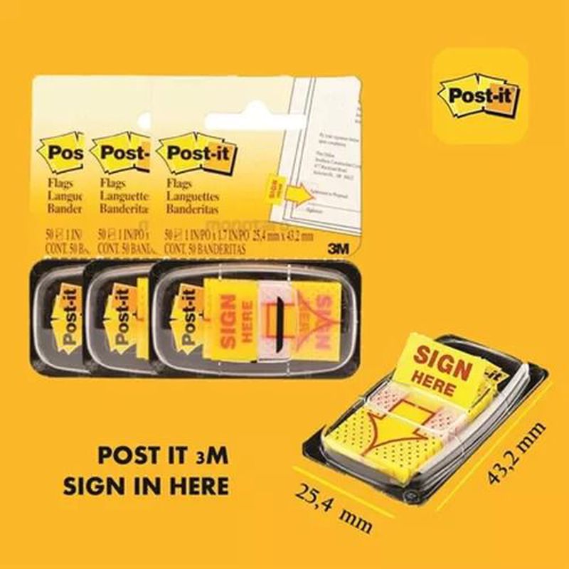 Post – It Sign Here 3-M