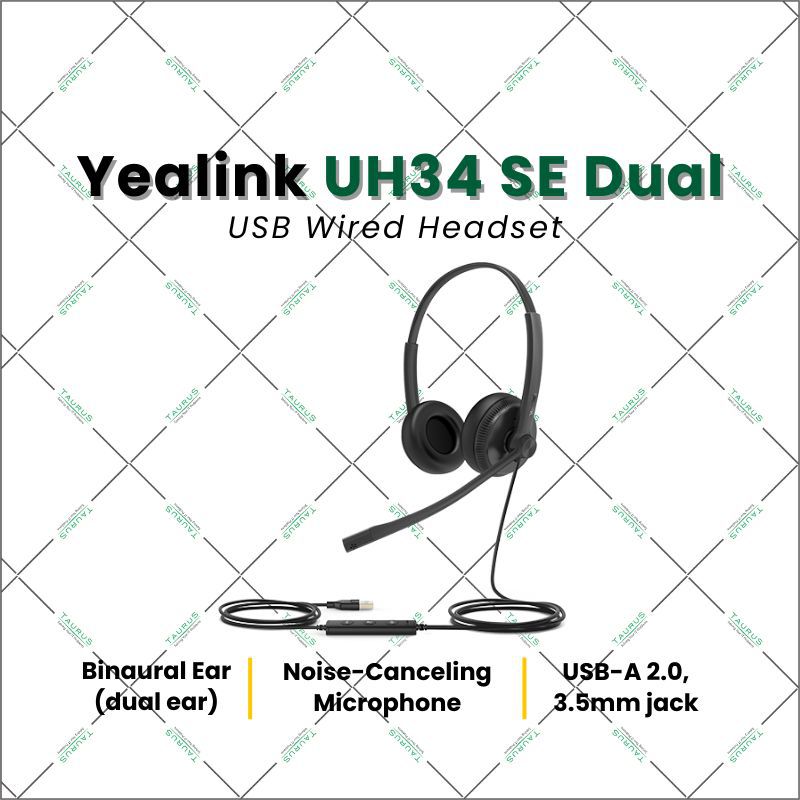 Yealink UH34 SE Dual USB Wired Headset