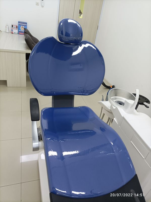 ganti kulit dan wrapping dental unit